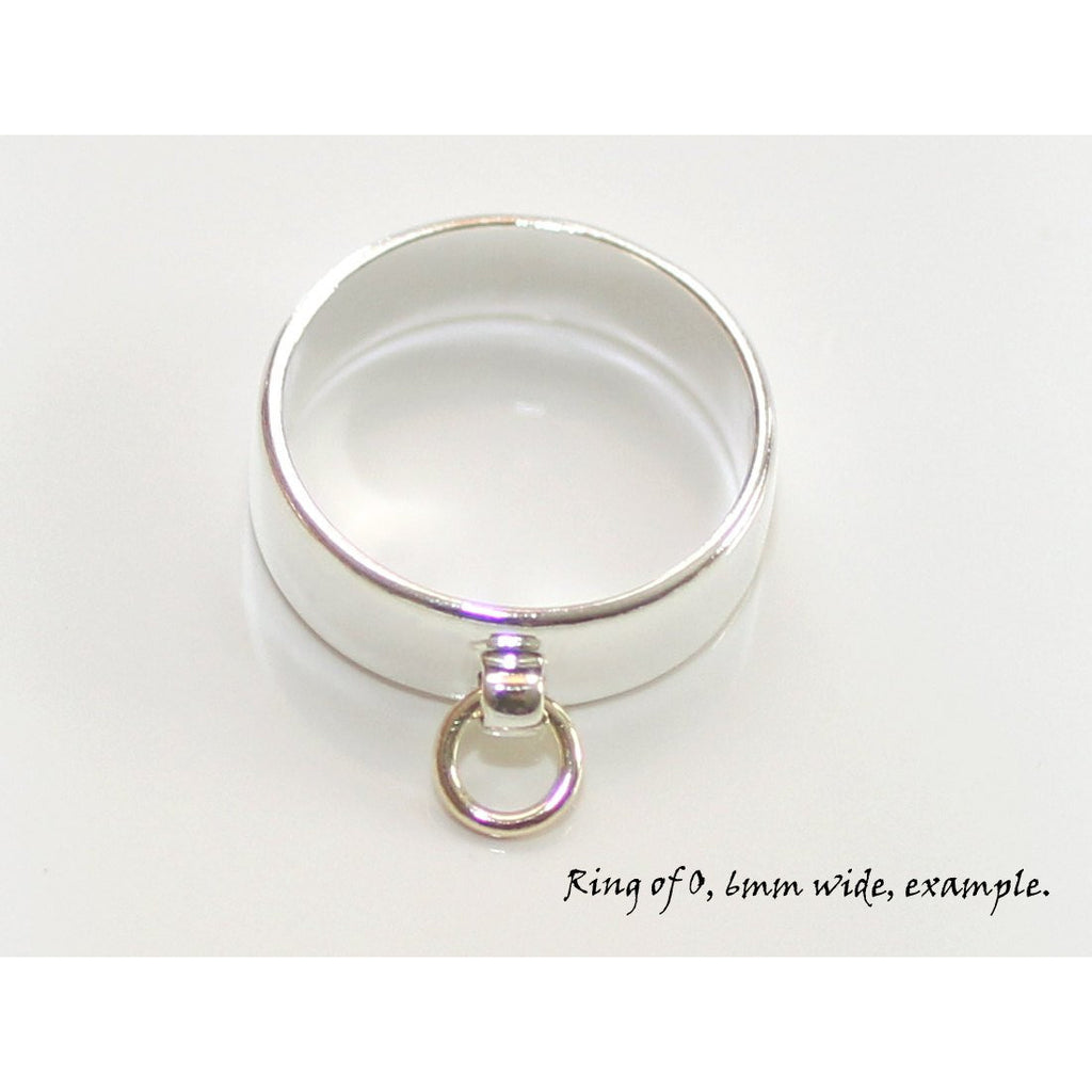 STORY OF O RING, Sterling Silver with a 9K Gold O ring. Handmade in yo ...